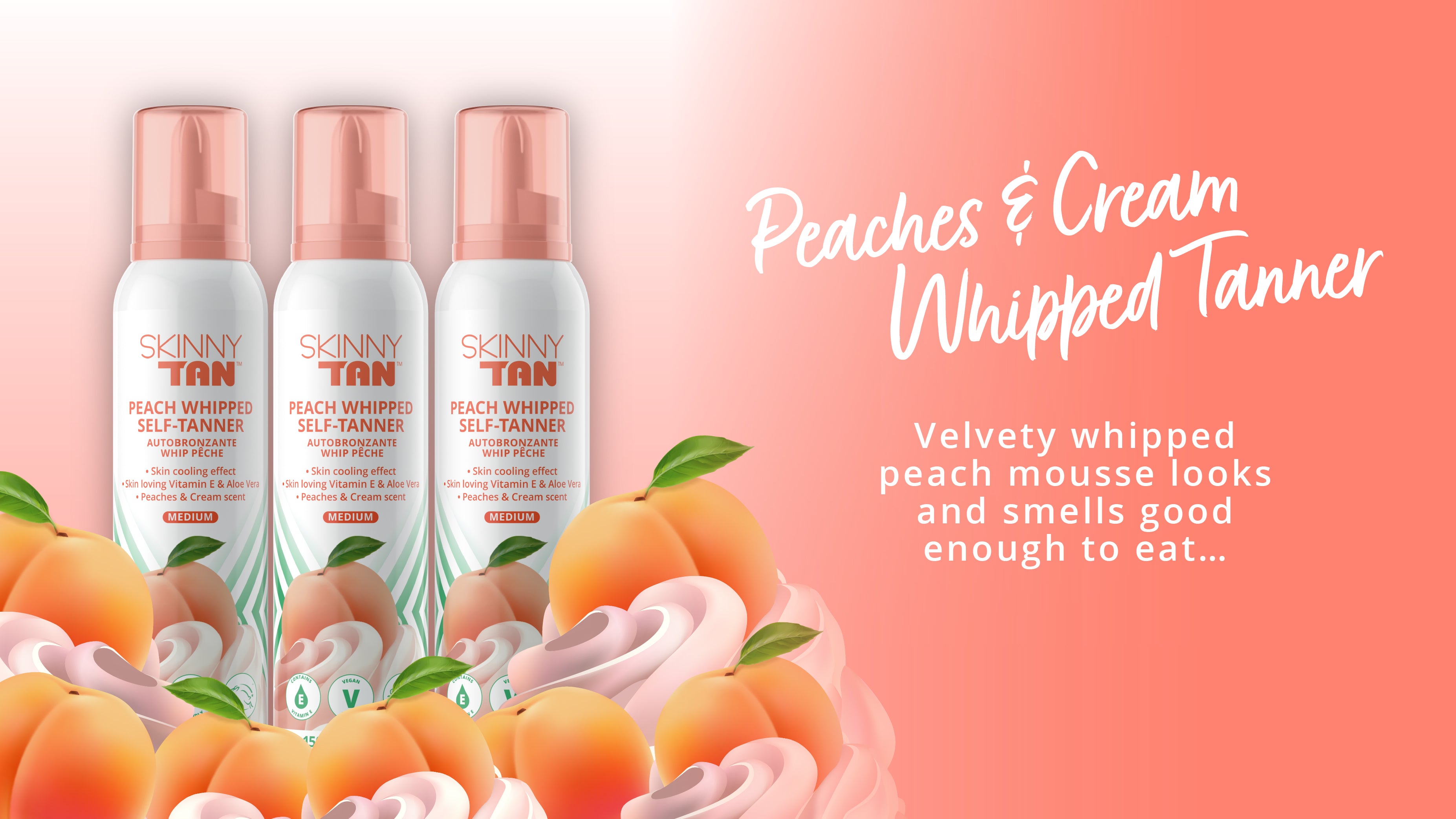 Whip It Like It's HOT! Meet Our Peach Whipped Self-Tanner - Skin & Tan UK