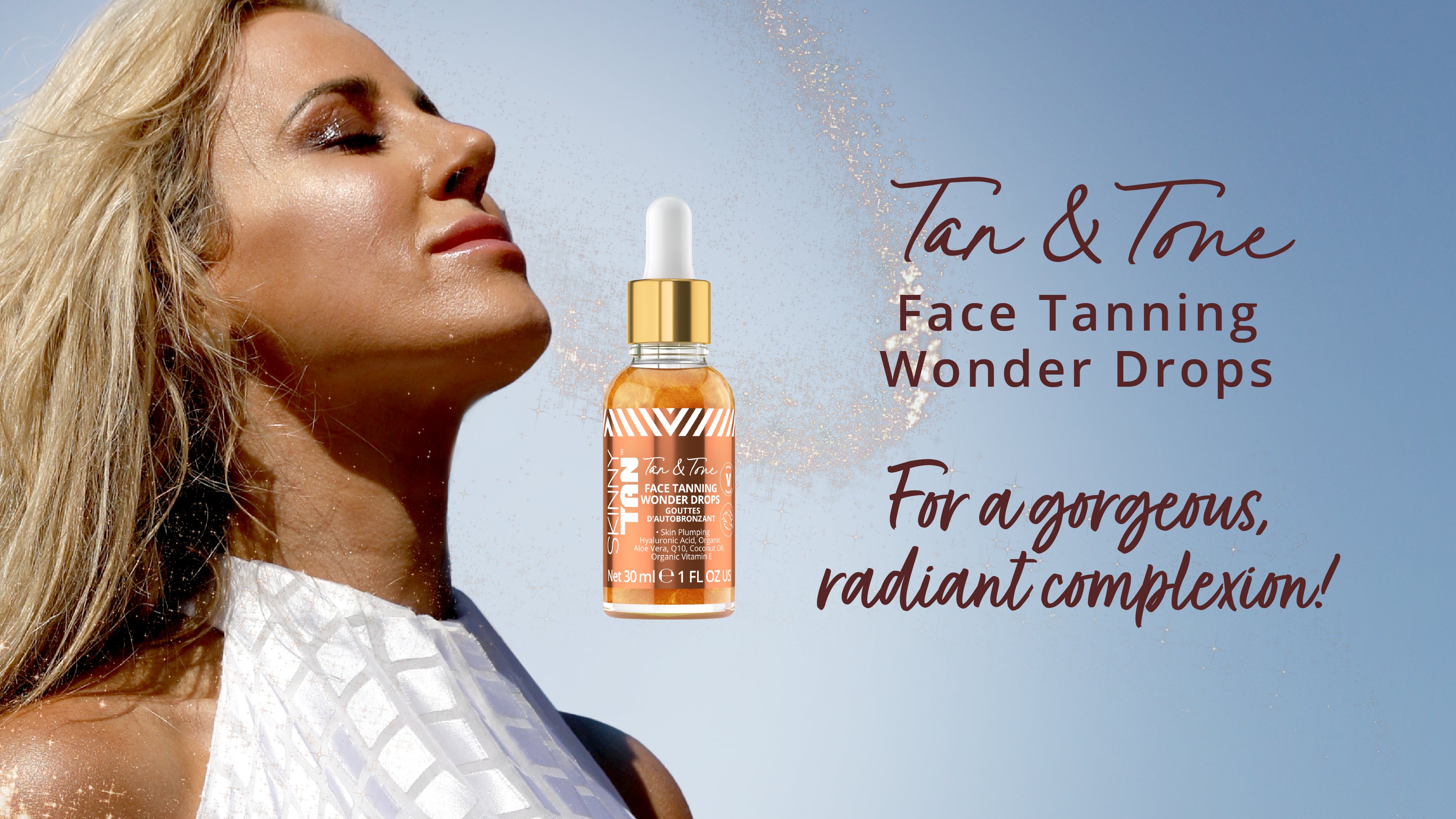 Add A Drop Of Wonder: Tan & Tone Face Tanning Wonder Drops - Skin & Tan UK