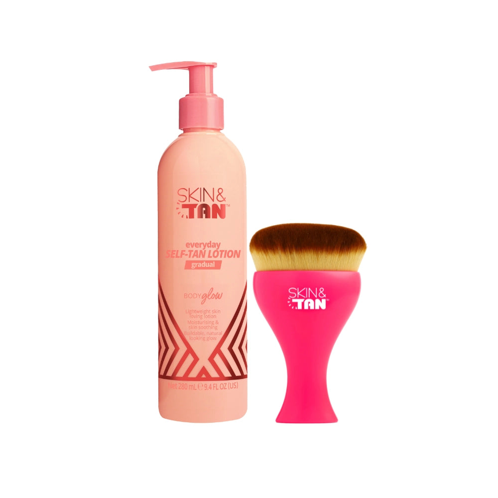 Body Glow Saver Duo (Body Glow + Body Buffing Brush) - Skin & Tan UK