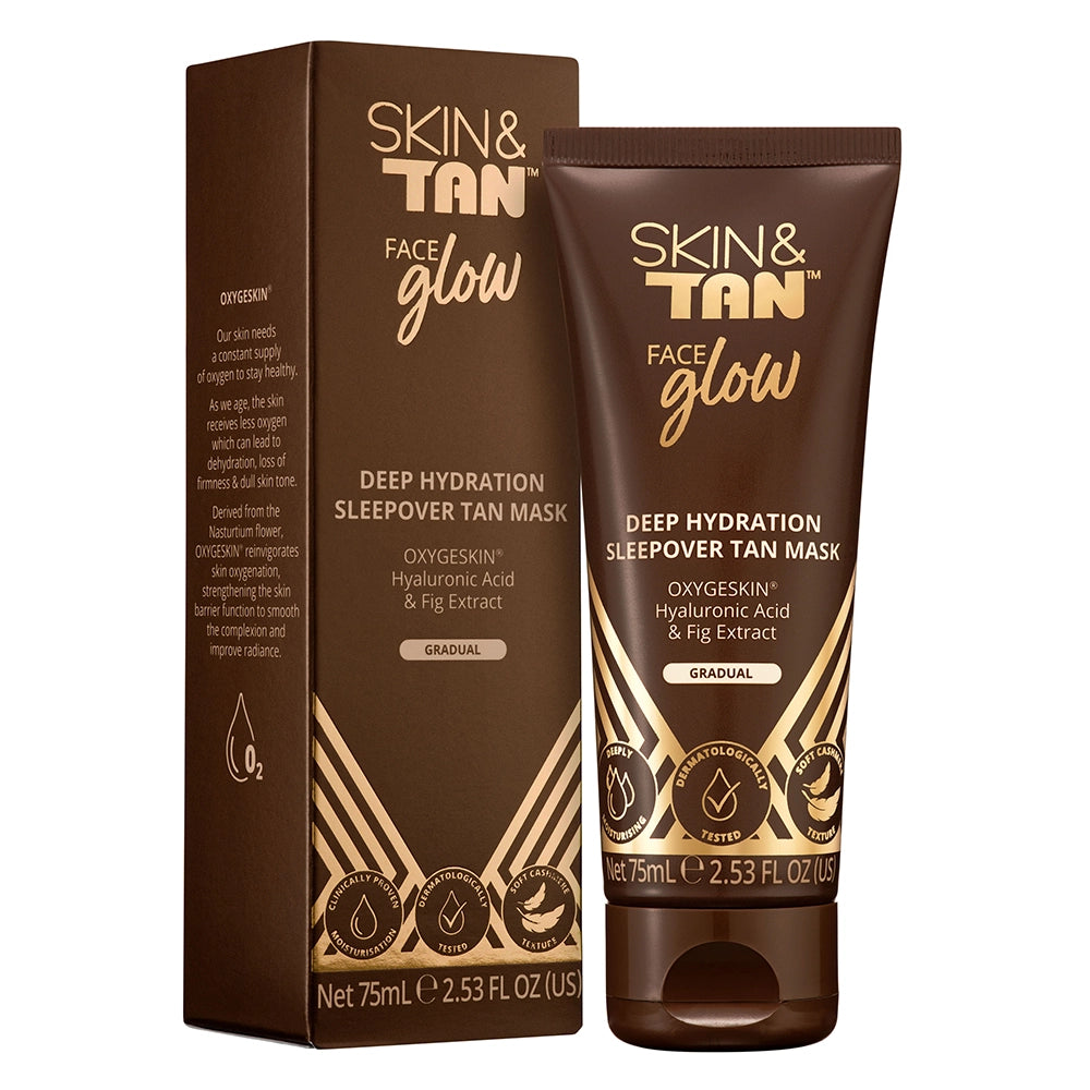 Face Glow Deep Hydrating Sleepover Tan Mask - Skin & Tan UK